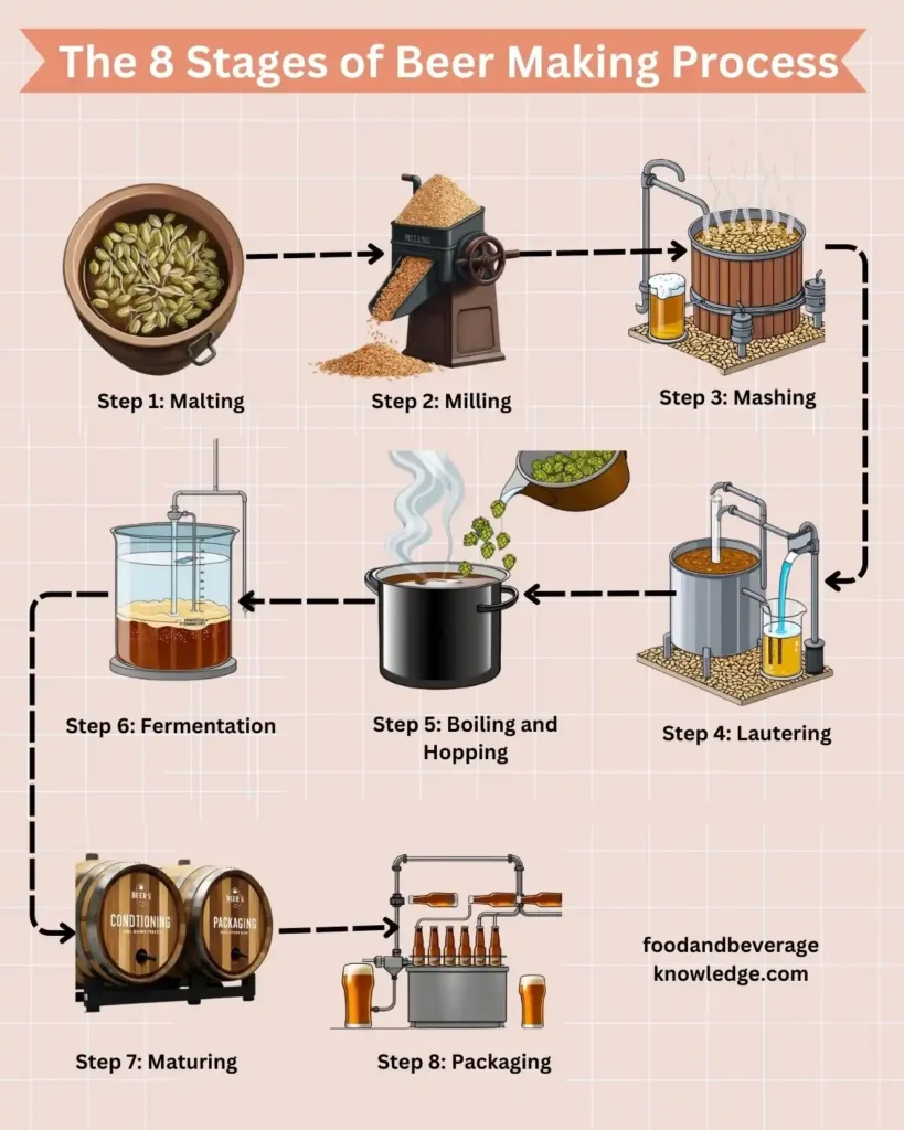 How Beer Is Made A Detailed Step by Step Guide Food And Beverage